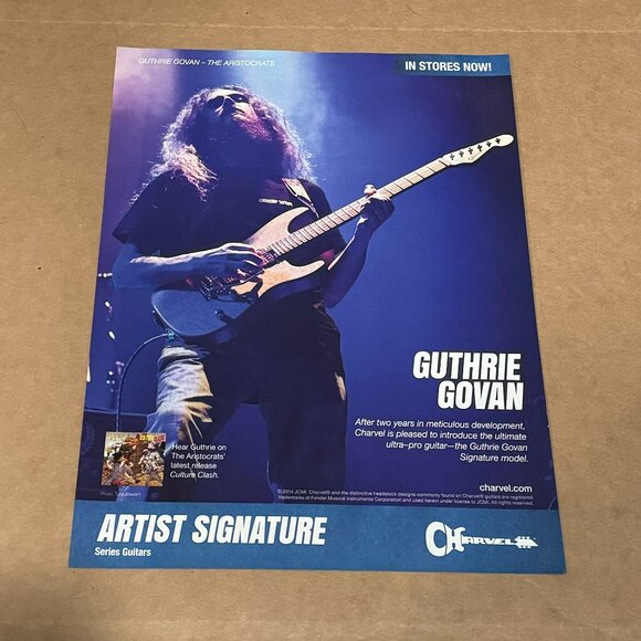 Charvel | Art | Guthrie Govan Charvel Guitars 25 Print Ad | Poshmark